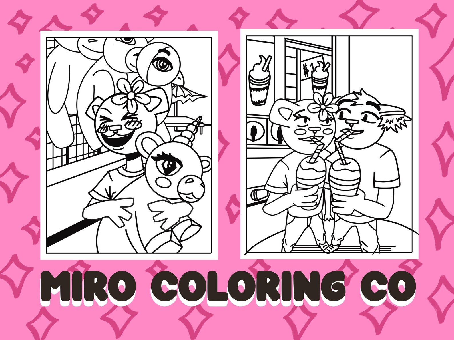 Cute Couple Coloring Book Pages for Adults, Date Night Coloring Pages ...
