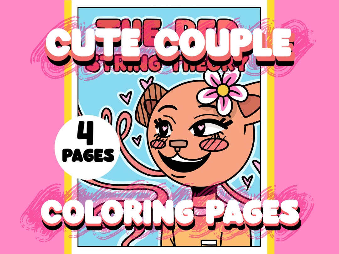 Cute Couple Coloring Book Pages for Adults, Date Night Coloring Pages ...