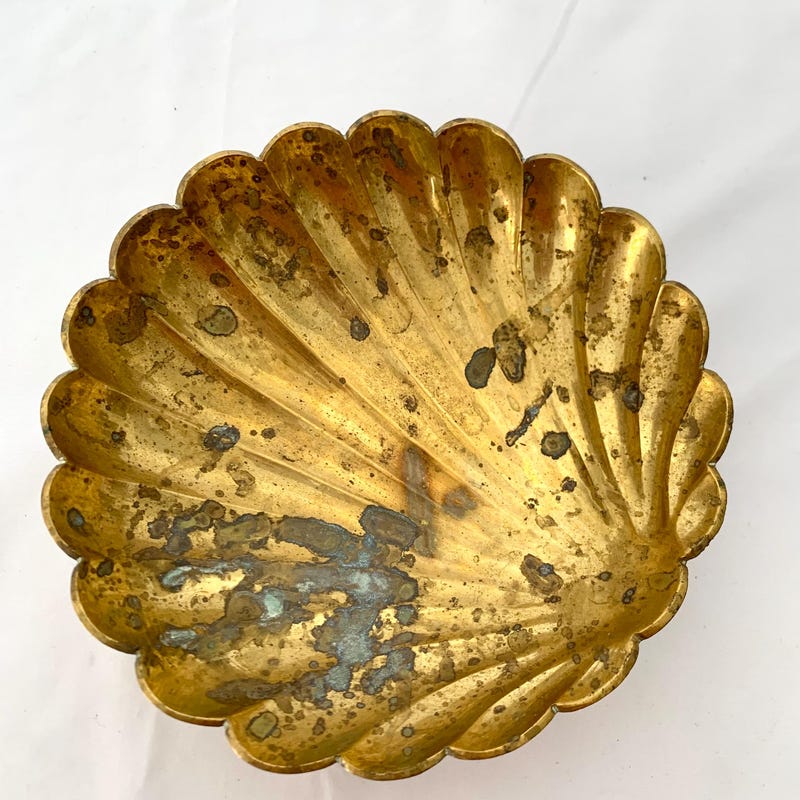 Brass Shell Dish - Etsy
