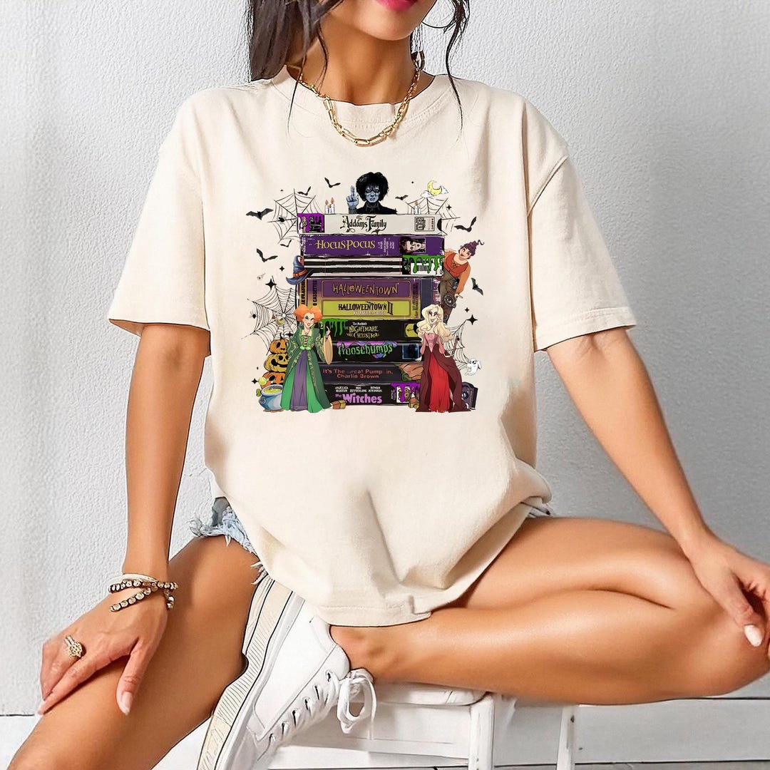 Halloween Movies VHS Shirt, VHS Tapes, Halloween Gift, 90s Halloween ...