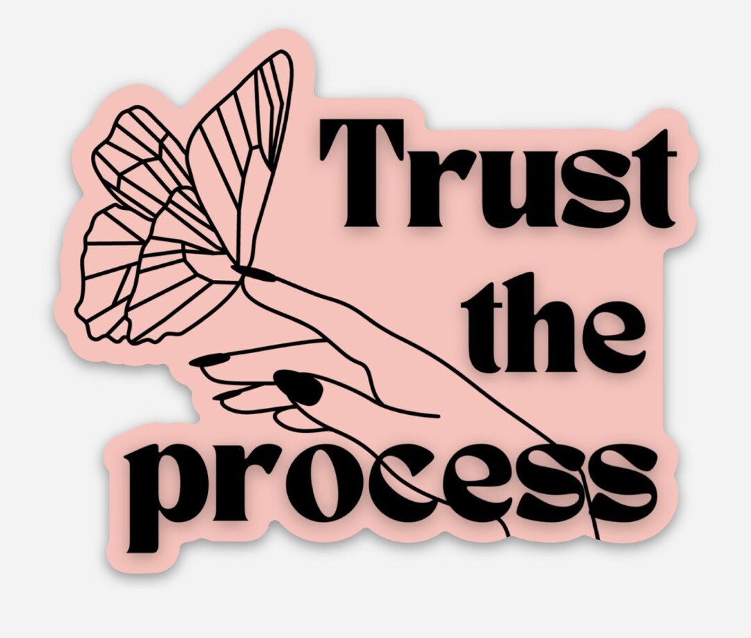 Trust the Process Sticker, Mental Health Sticker, 3” Matte Vinyl ...