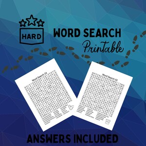 Letter L Word Search for Adults Large Print 100 Hard Puzzles PRINTABLE ...