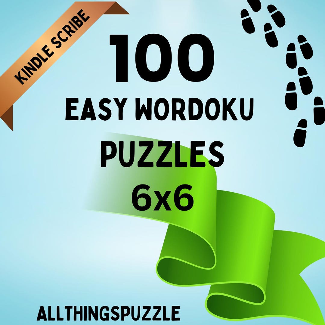 100 6x6 Easy Wordoku Large Print Puzzles - Etsy