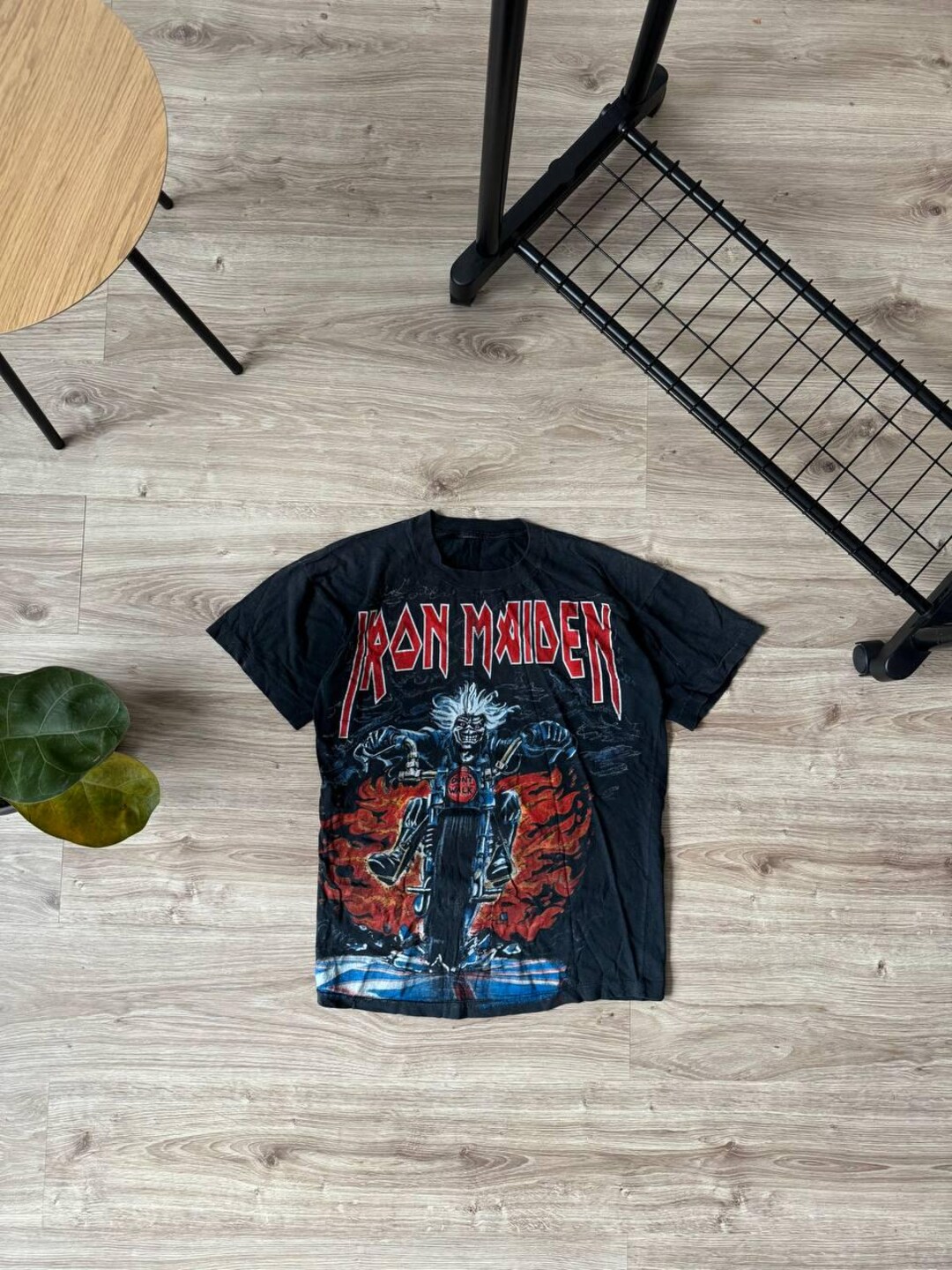 Vintage Iron Maiden Rack Band Full Print 90s Rare T Shirt Size L - Etsy