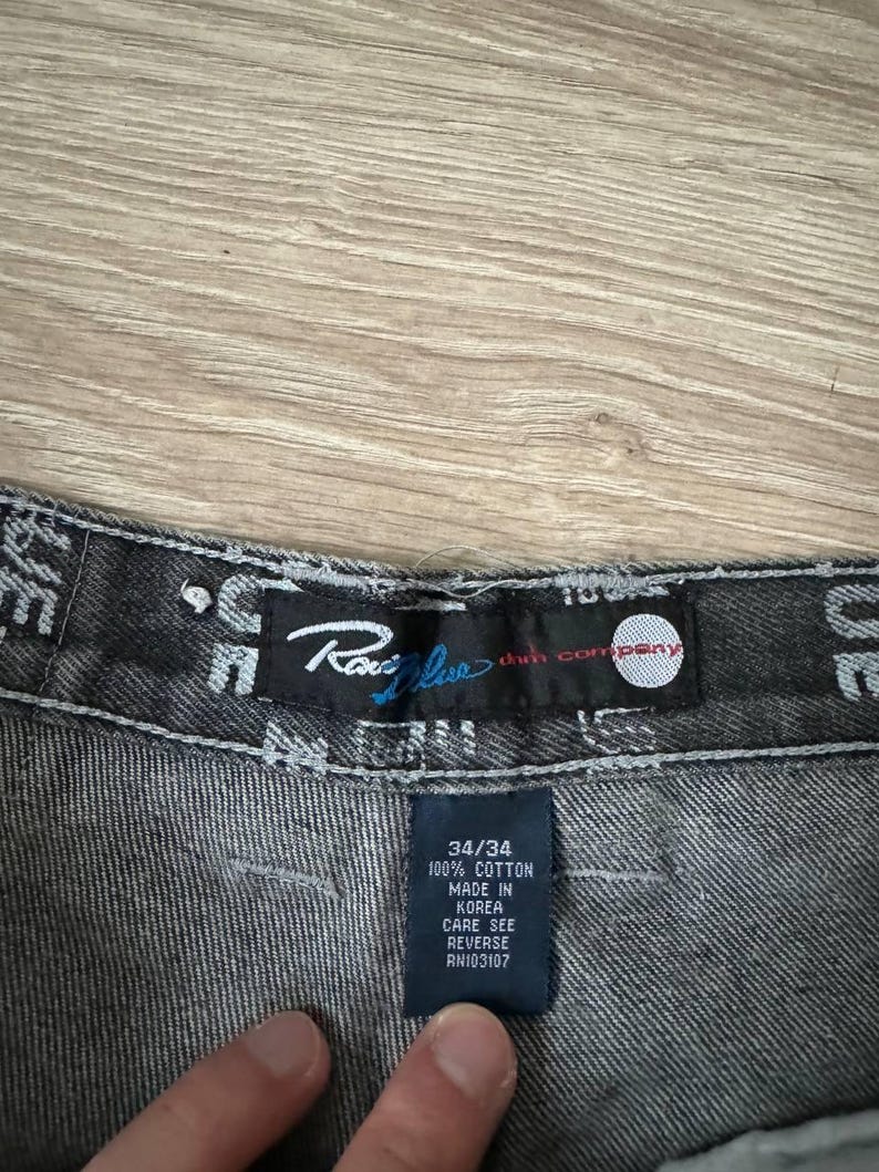 Crazy Vintage Y2K Raw Blue Jnco Style Monogram Baggy Jeans Size 34 - Etsy