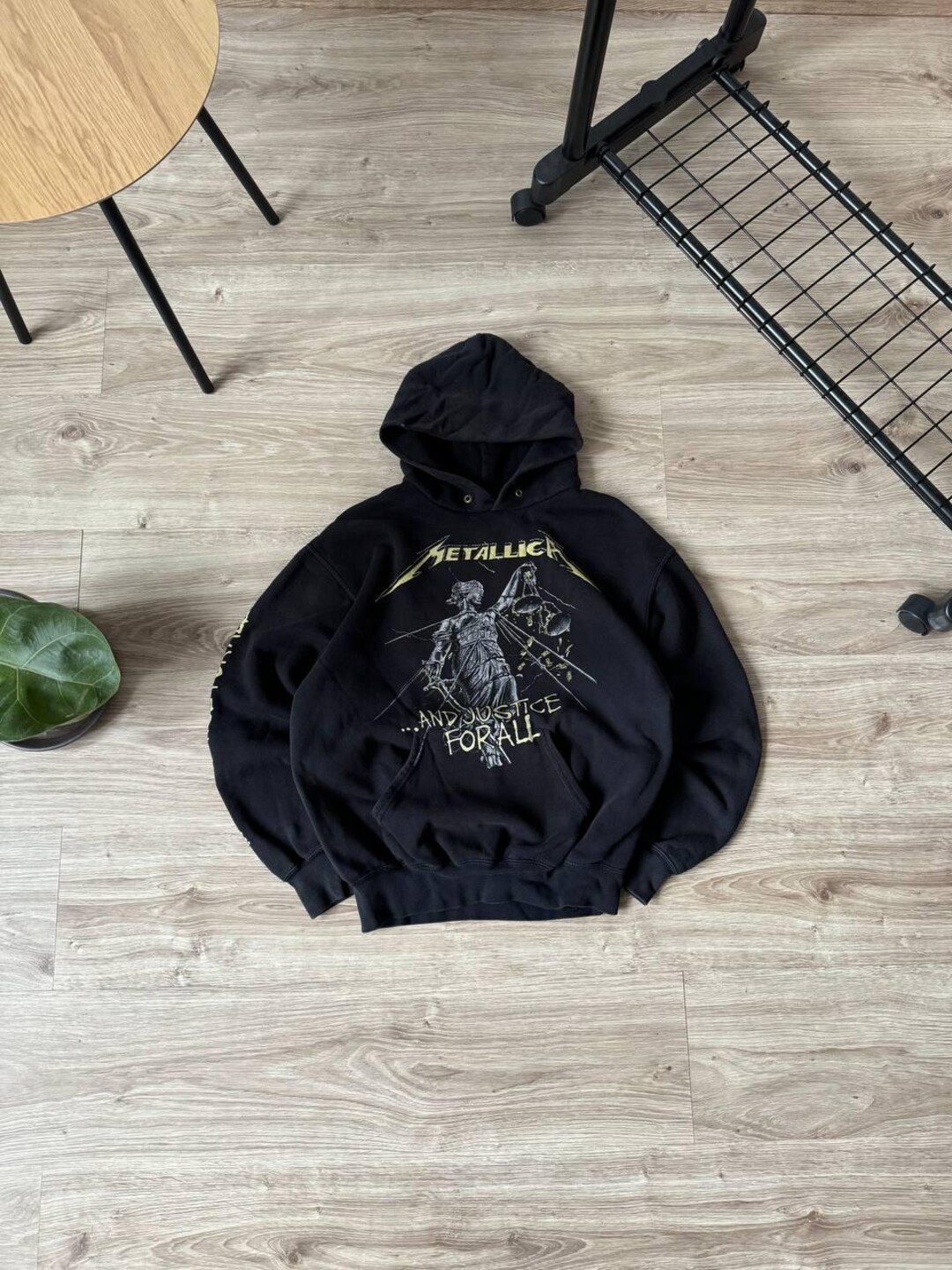 Vintage 90s Metallica and Justice for All Tour Faded Hoodie Size M - Etsy