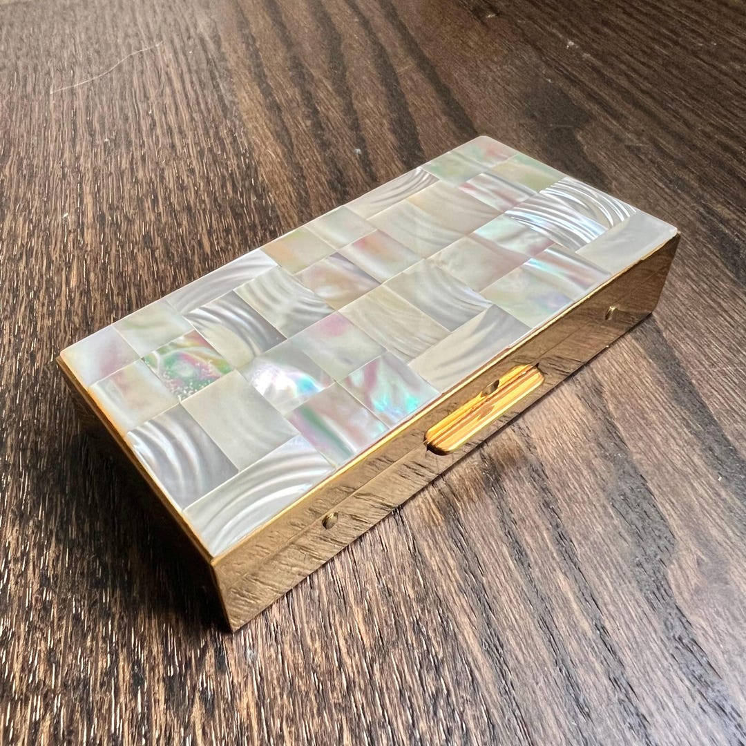 Vintage Pearl Pill Box - Etsy