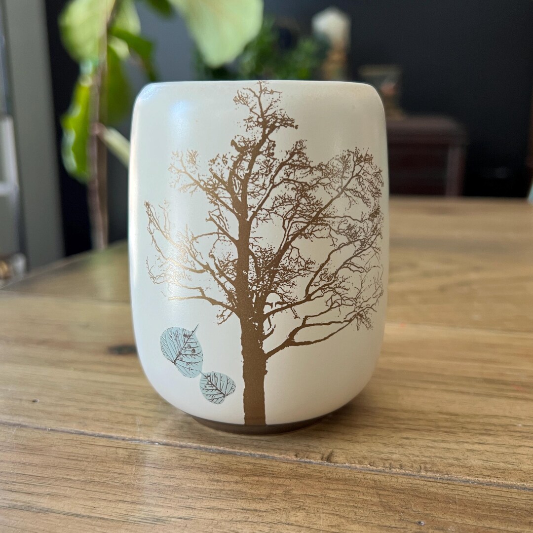 Hand Painted Tree Planter Vase by Harold Silverman - Etsy
