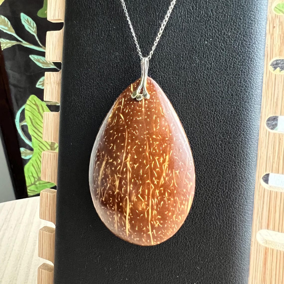 Hawaiian Large Vintage Coconut Shell Pendant - Etsy