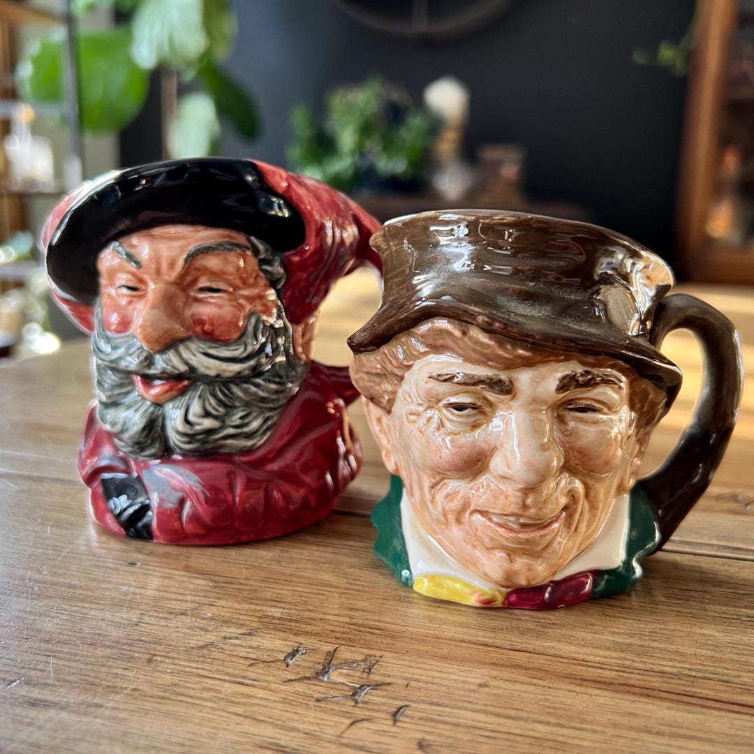 Vintage Royal Doulton Toby Jugs: Falstaff & Paddy Character Mugs - Etsy