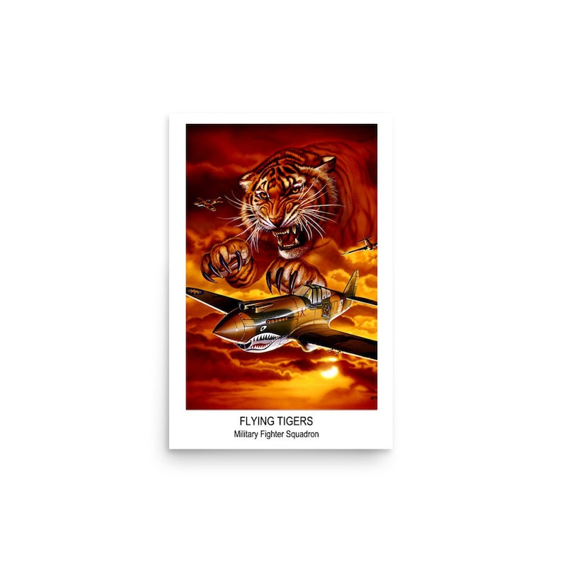 Flying Tigers Poster - Etsy