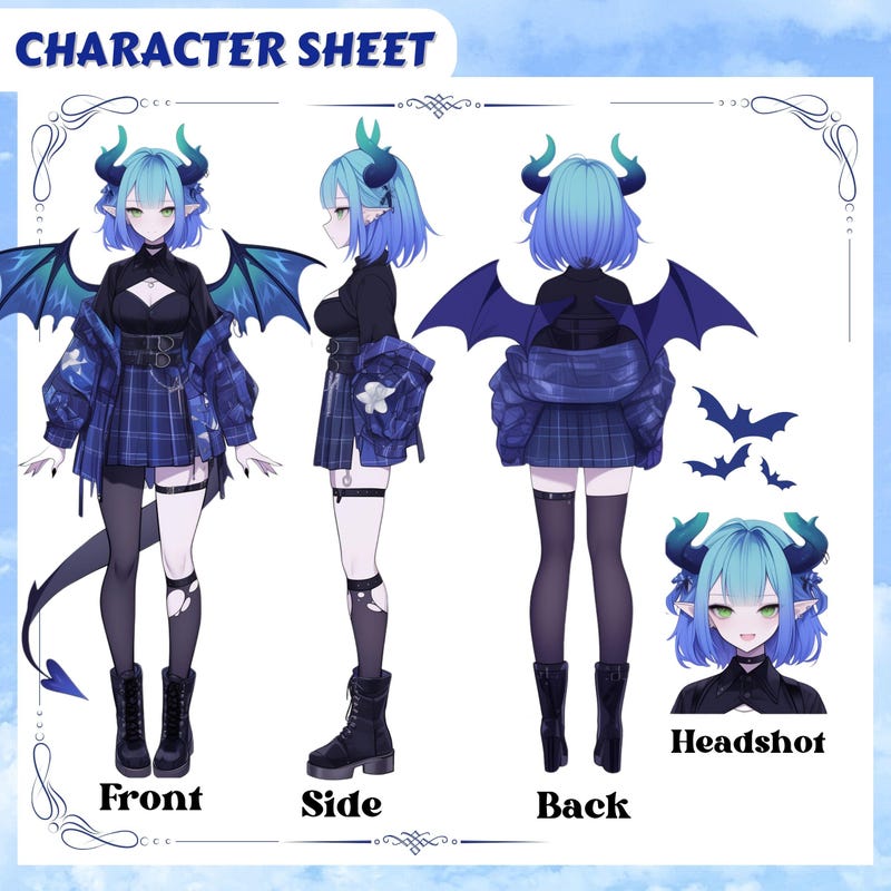 Reference Sheet Anime - Etsy