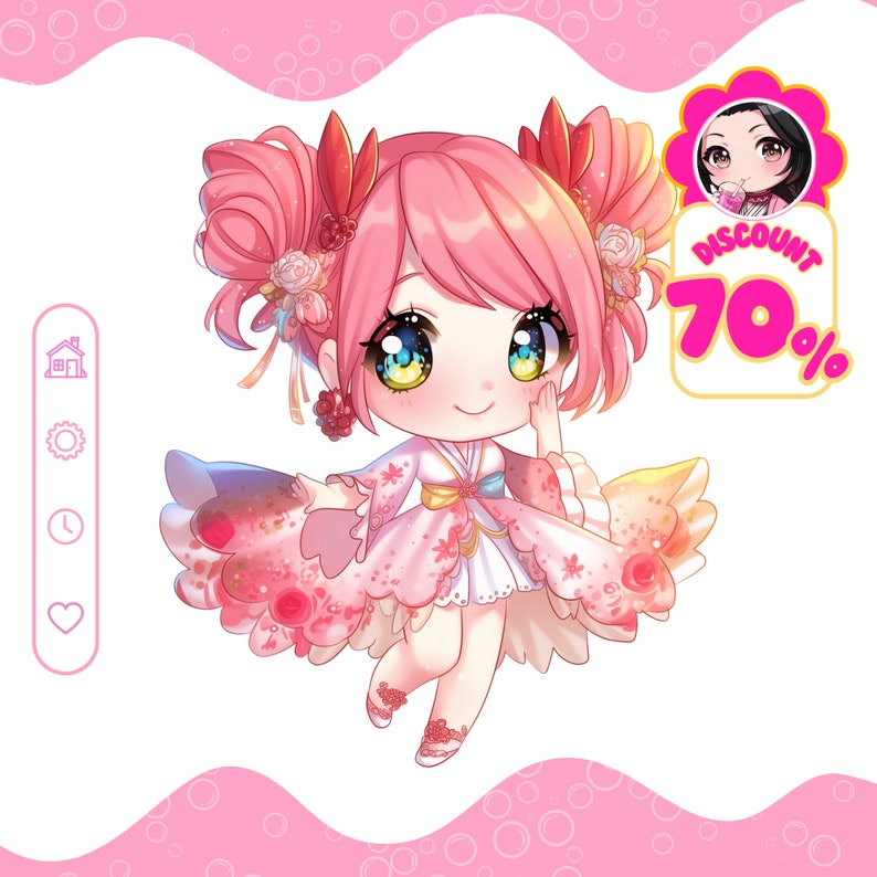 CUSTOM CHIBI, Cartoon, Fanart, Original Character Anime Pngtuber ...