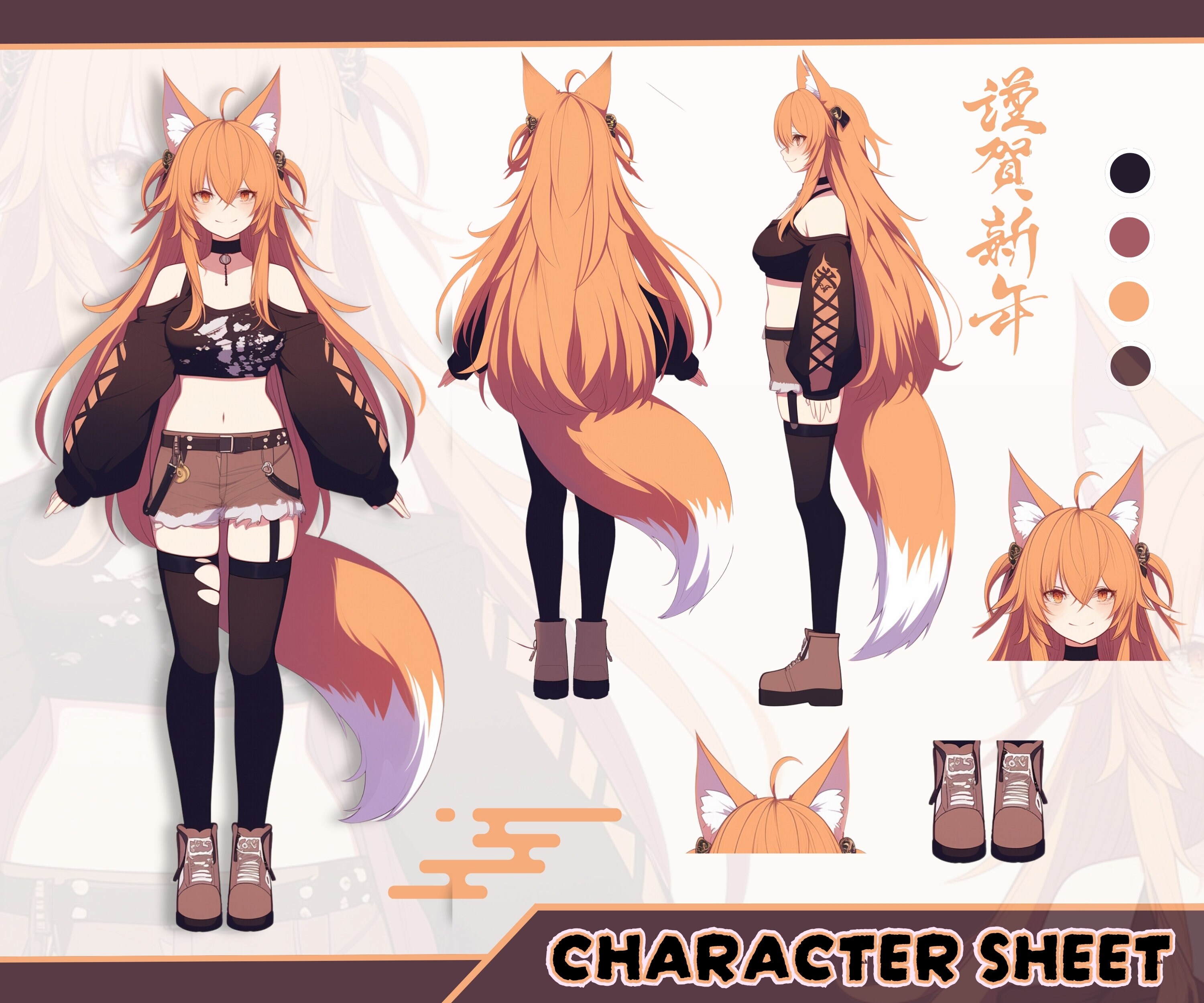 Character Reference Sheet , Vtuber Reference Sheet , Anime Reference ...