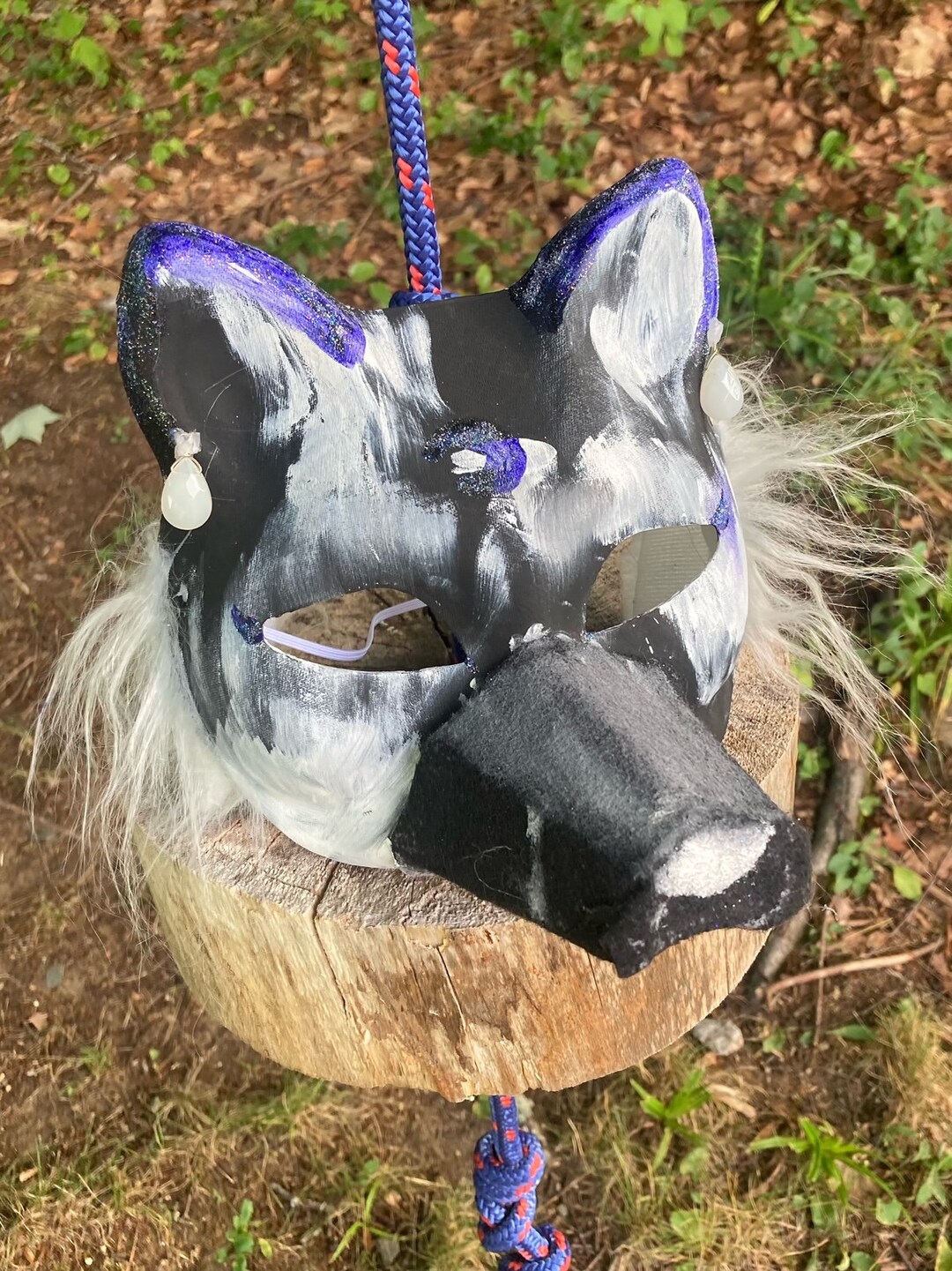 Marble Fox Moon Goddess Therian Mask - Etsy