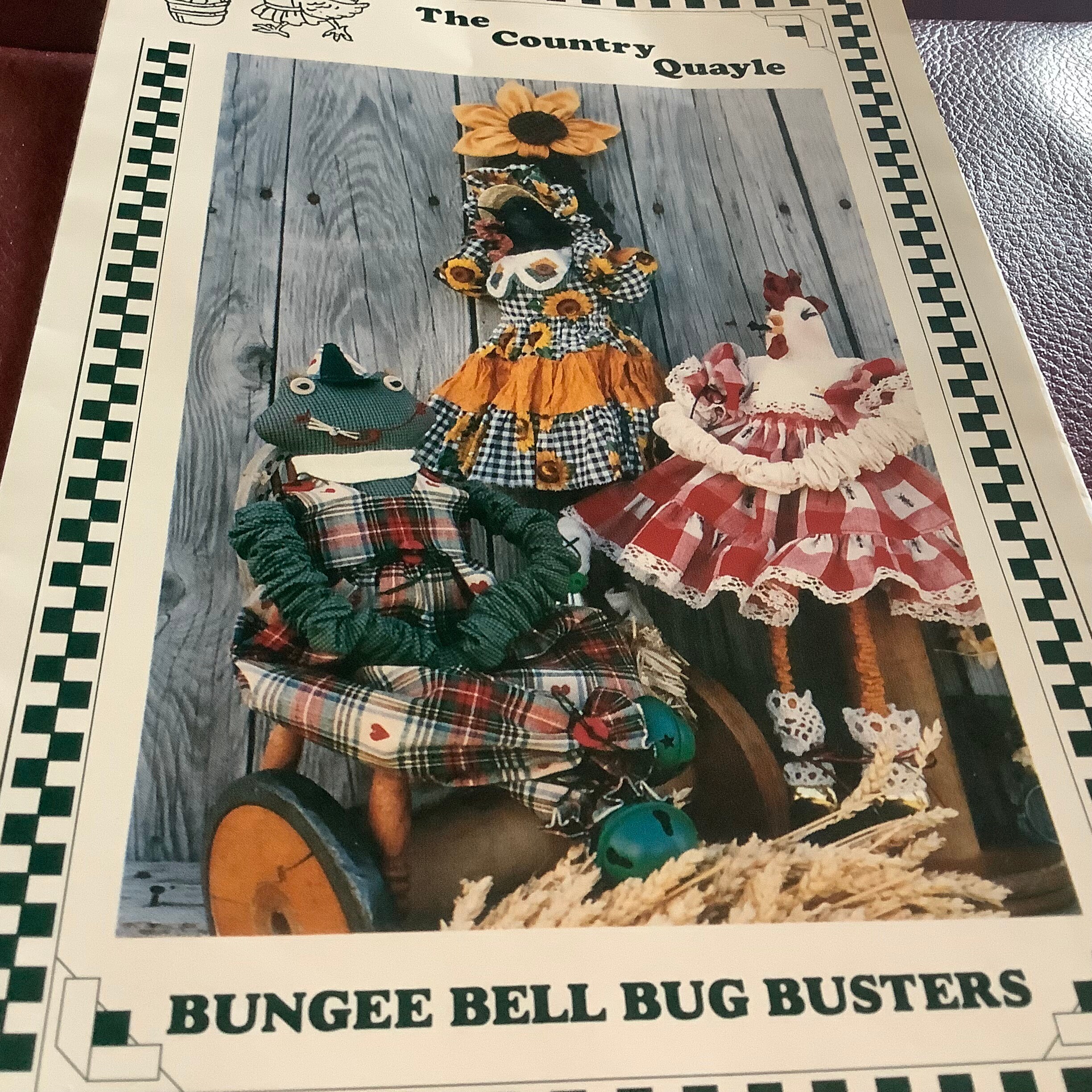 Bungee Bell Bug Busters 18” Dolls Pattern | Chicken Crow and Frog ...