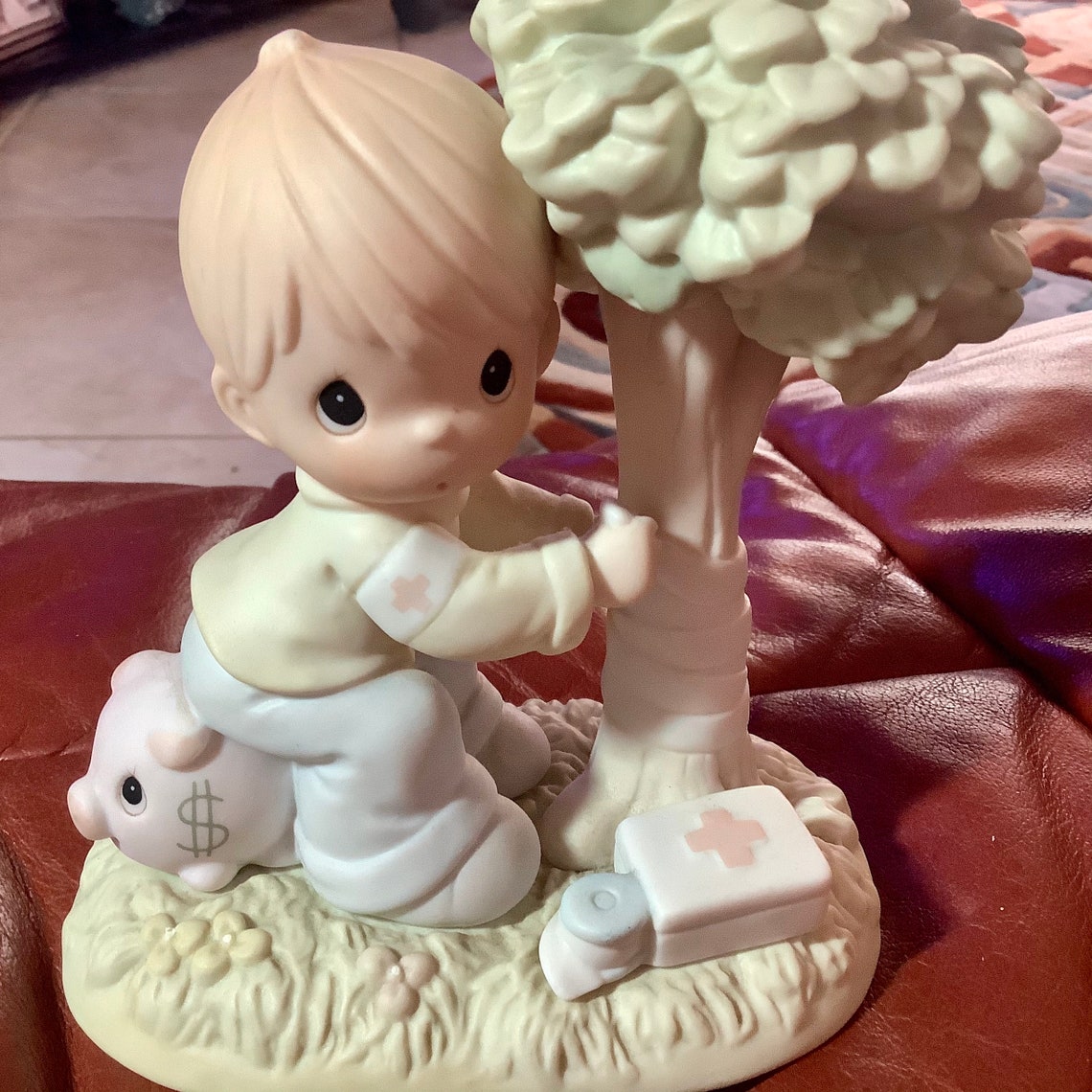 Precious Moments 1994 Figurine of Boy With Tree Worth Saving | Etsy