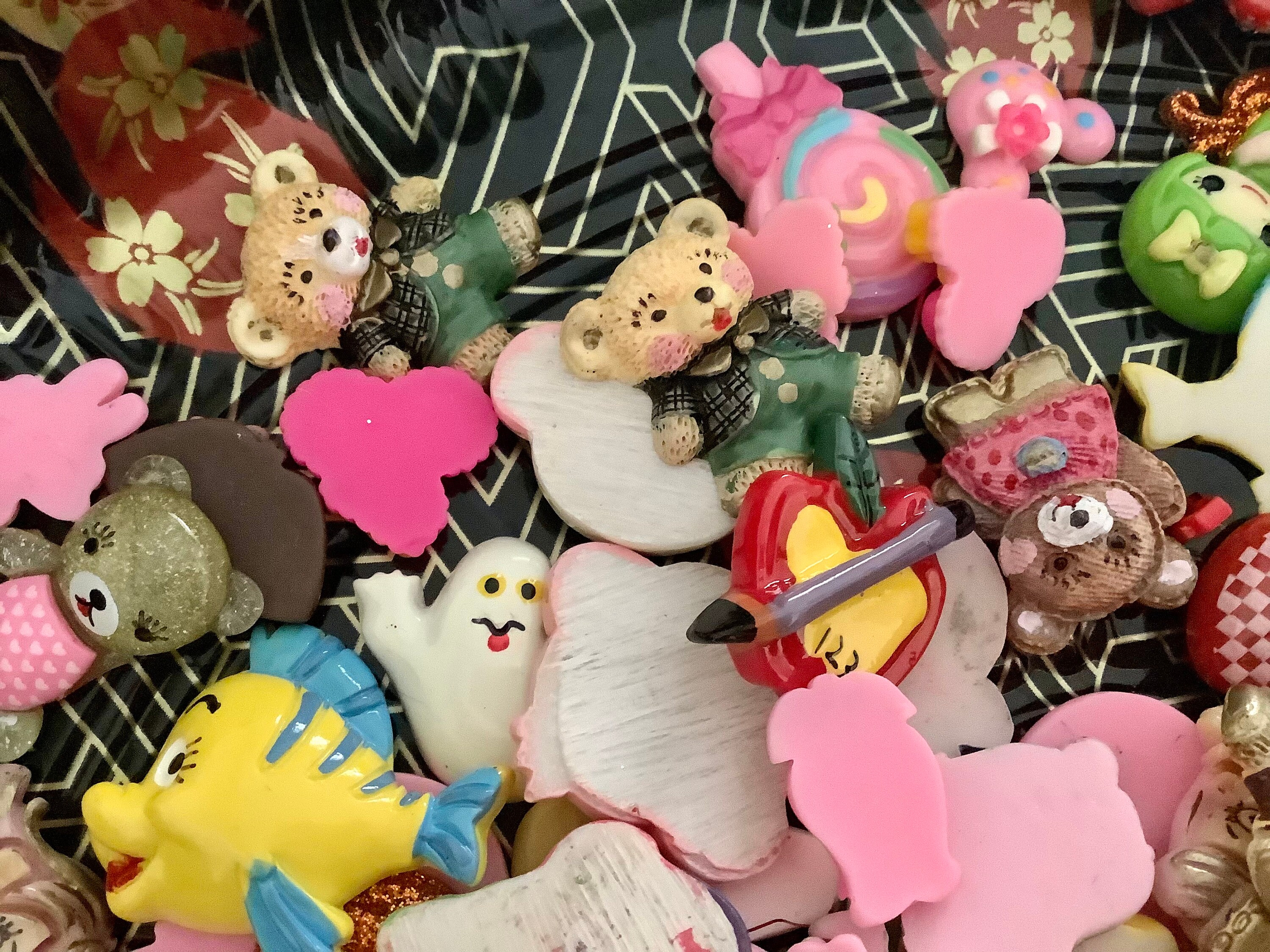 Assorted Plastic Childrens Accessory Charms Assorted Colors | Etsy