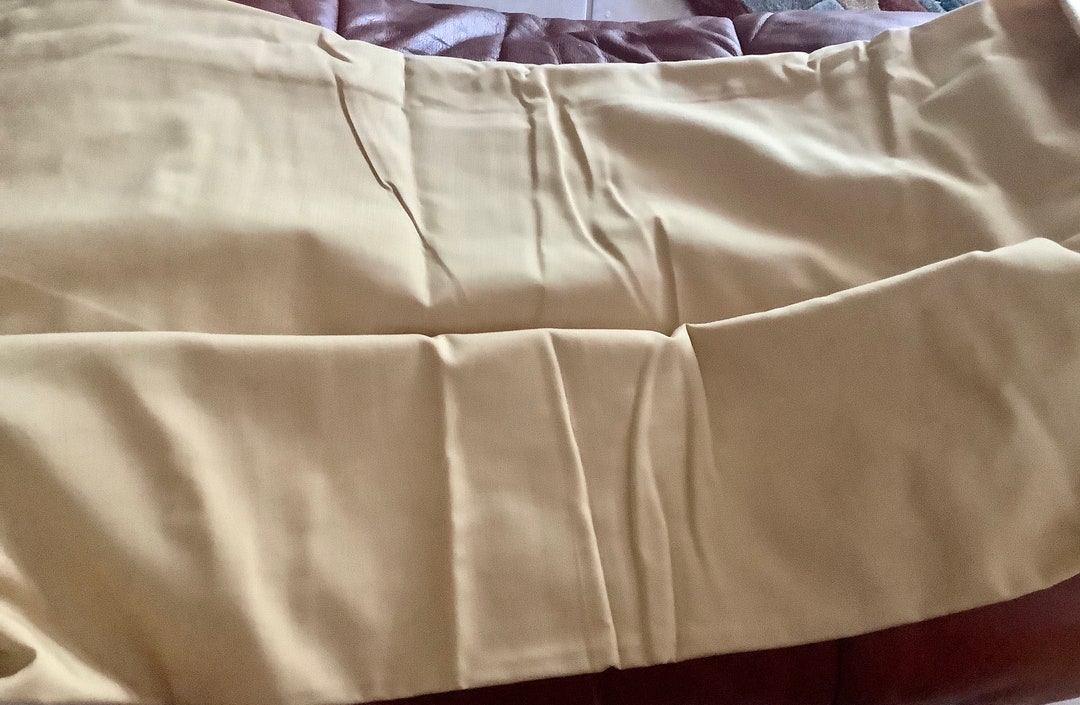Solid Light Gold Cotton Lightweight Soft Fabric | 5 Yards by 45” Wide ...