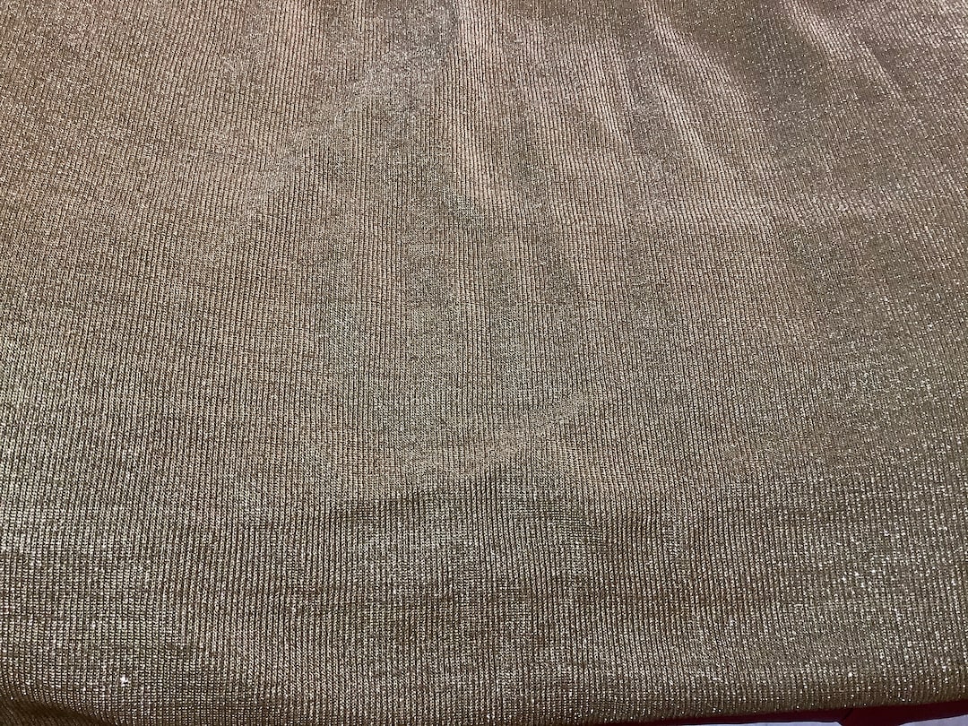 Gold Metallic 2 Way Stretch Tube Fabric | 1.33 Yards by 50” Wide | Gold ...