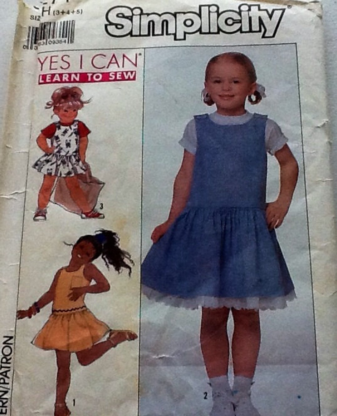 Simplicity 9271 | Sewing Pattern | Girl Summer Dress | Size 3-5 | Uncut ...