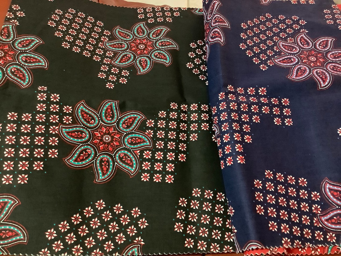 Western Paisley Print Fabric Samples in 3 Colors 3 Pieces 32 - Etsy