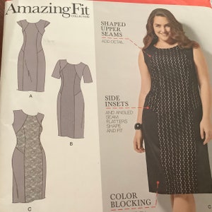 Simplicity Amazing Fit 1156 | Dress Pattern | Size 20w- 28w | Uncut - Etsy