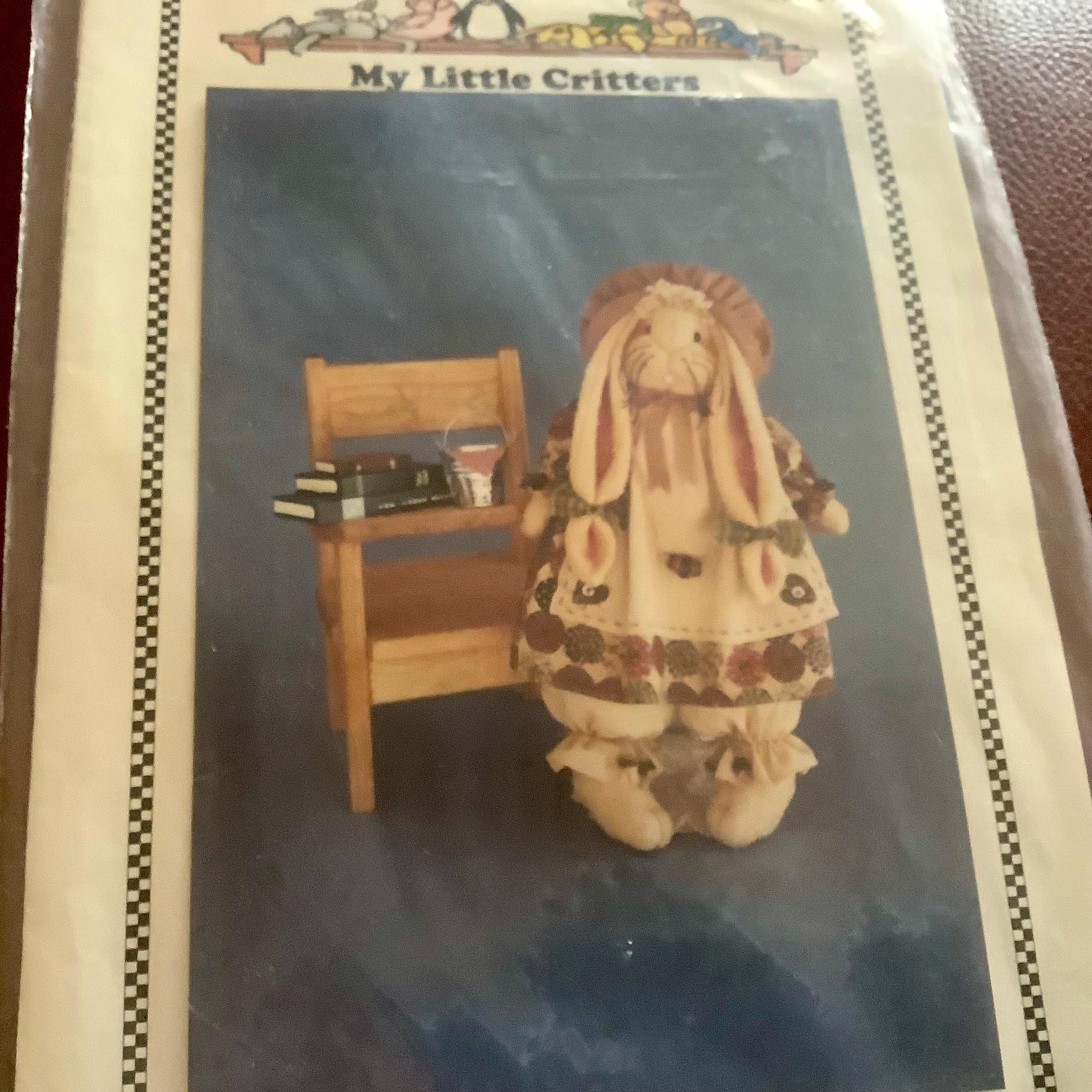 Laura Long Ears 20 Tall Rabbit Doll Pattern by My Little Critters, Cut ...