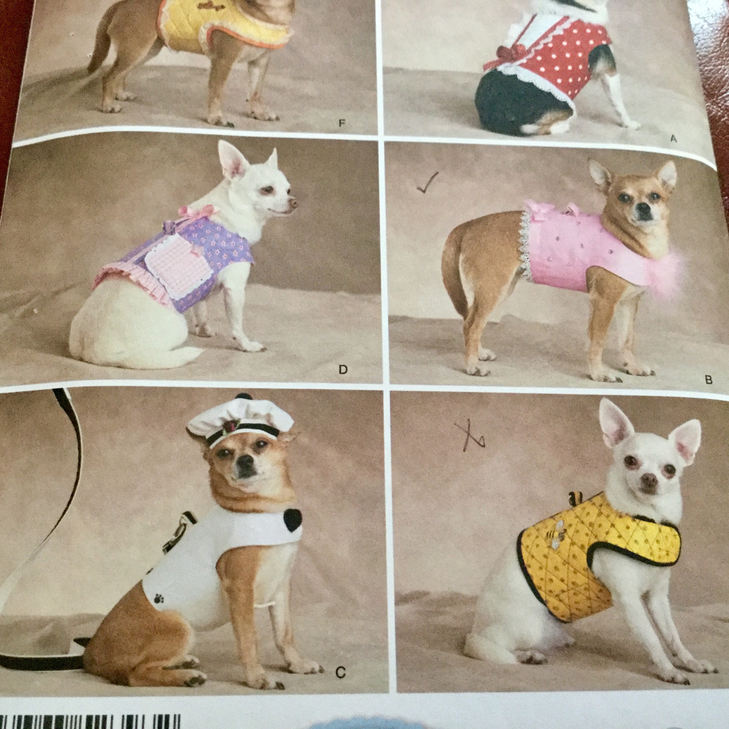 Simplicity 2493 Craft Pattern Dog Clothes Attire Size Xsmall to Medium Cut - Etsy