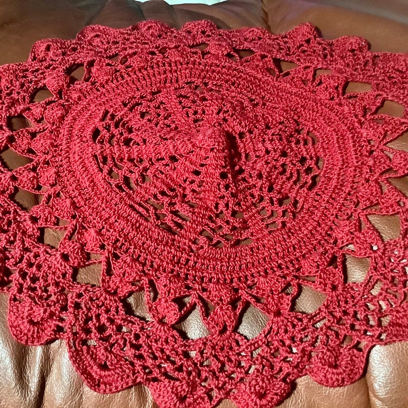 Red Doilies - Etsy