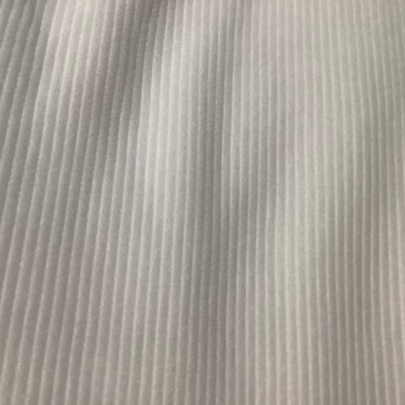 White Ribbed Fabric - Etsy