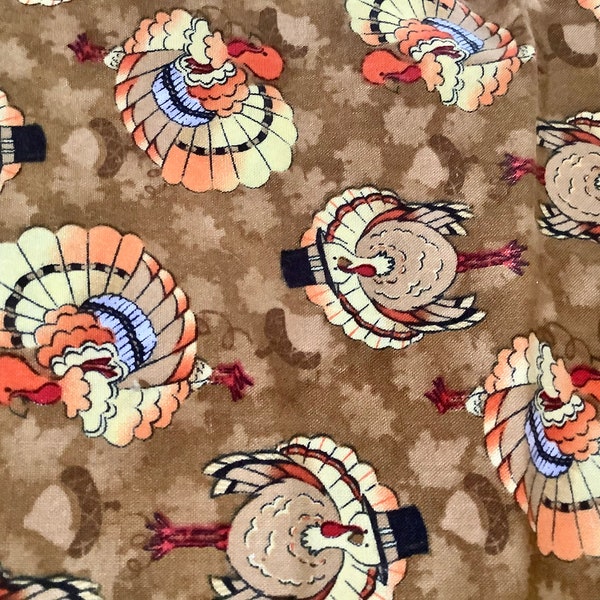 Turkeys Fabric - Etsy