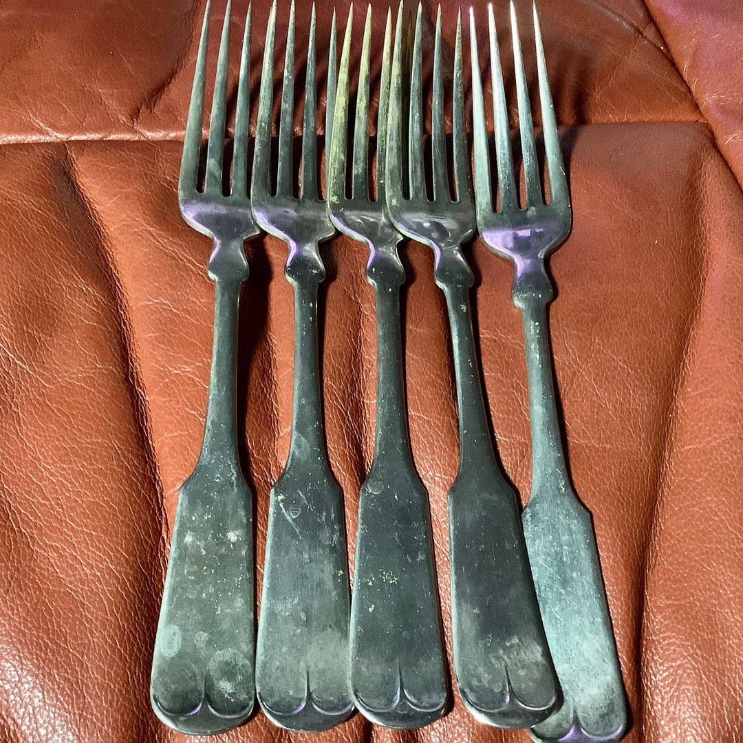Vintage Sterling Silver Plate Forks | 5 Pieces | Condition as Pictured ...