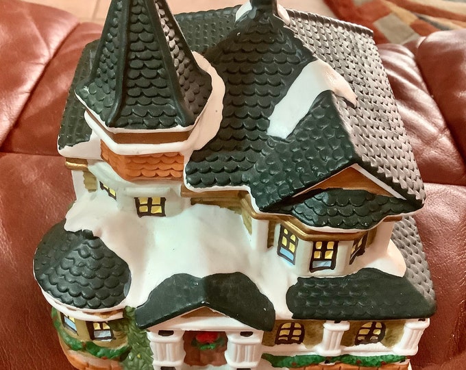 Rival Christmas Village Porcelain Handpainted House Air-freshener With ...