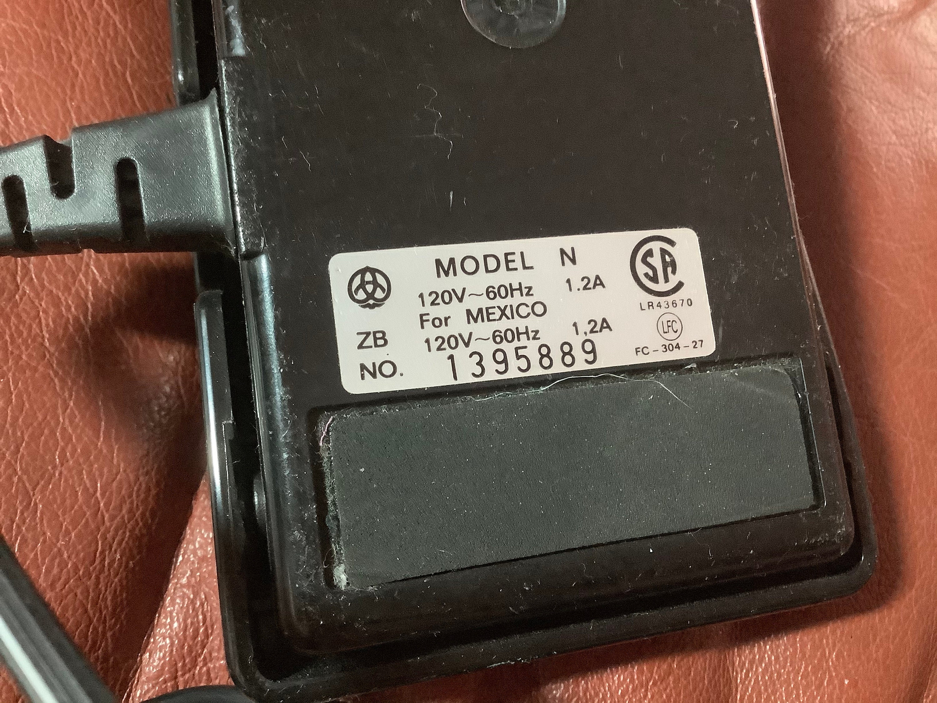 One Vintage Sewing Machine Plug and Foot Controller Used | Black ...