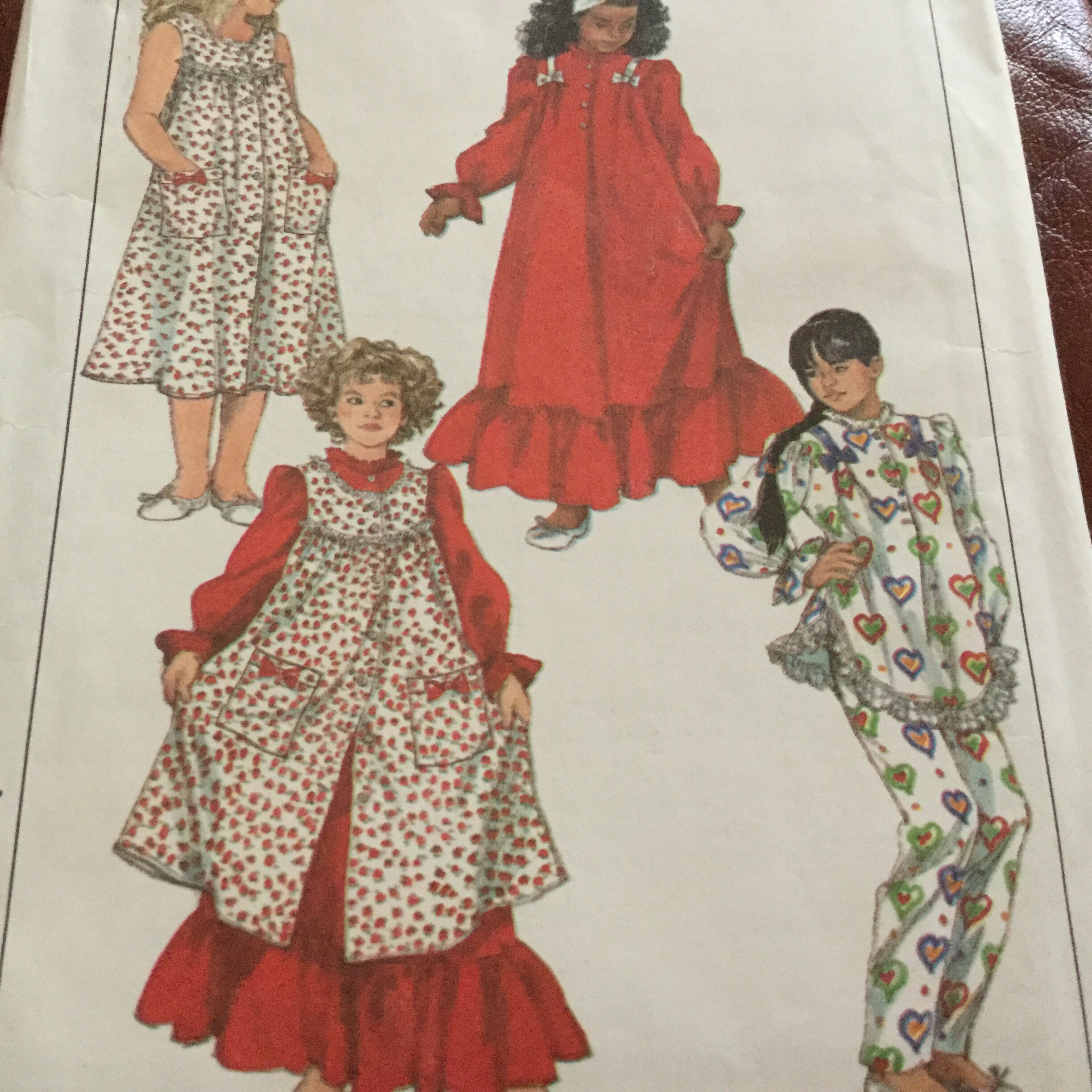 Simplicity 9427 Girls Nightgown Pinafore and Pajamas - Etsy
