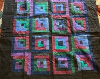 Log Cabin Table Runner - Etsy