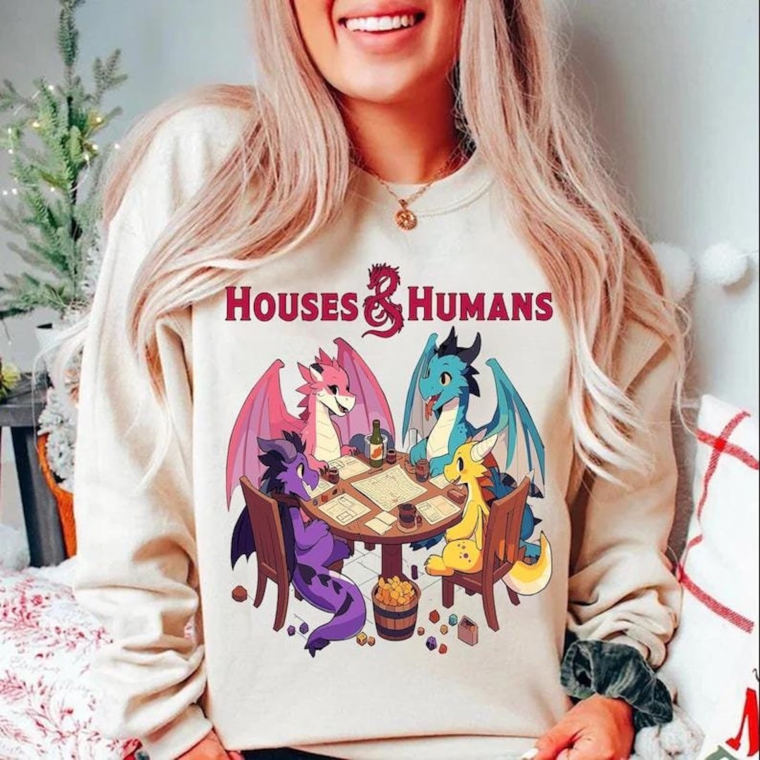 Houses and Humans D&D Shirt, Dungeons and Dragons Gift, Funny DND ...