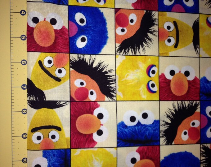 Reserved Listing Sesame Street Block Fabric 5 Yards - Etsy
