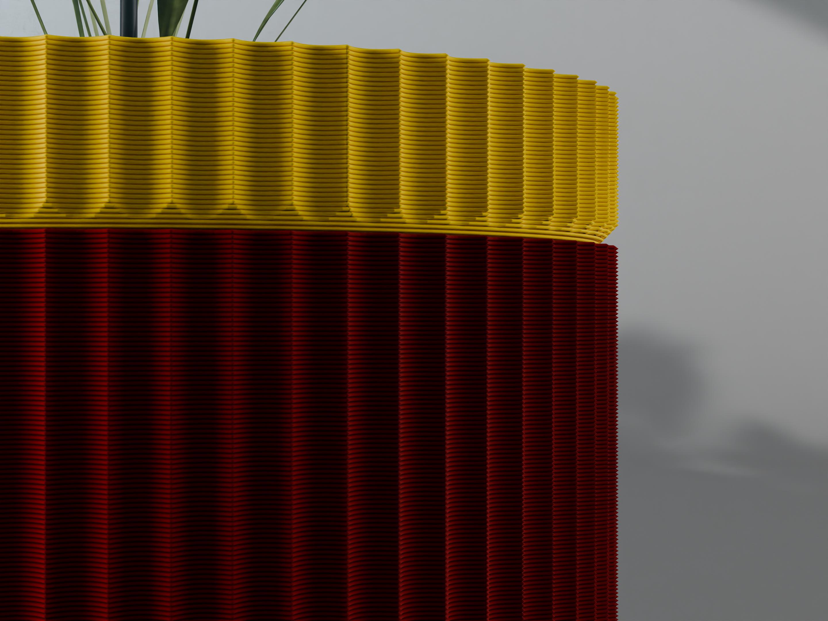 Mizu Planter Pot 3D Print STL File, Scalloped Reverse Small, Medium ...