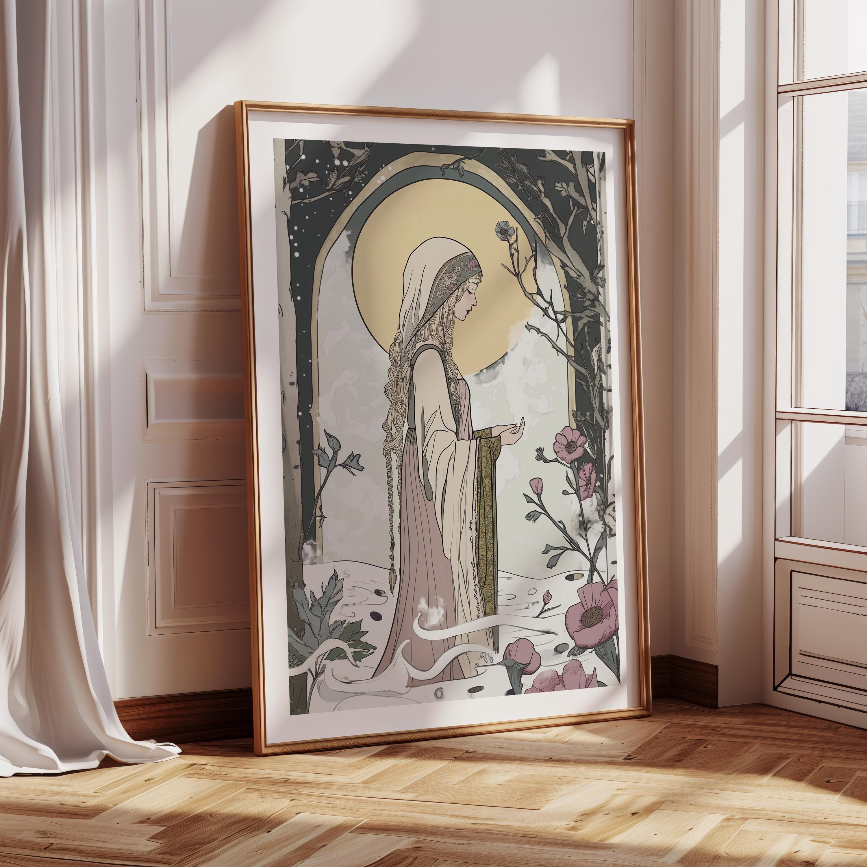 Slavic Goddesses Set of 3 Print Wall Art, Morana Rusalka Mokosh, Slavic ...