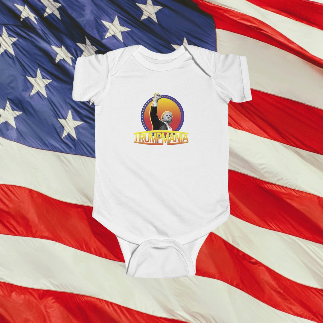 Donald Trump 2024 Election Merch, Trumpmania Onesie, Pro-trump Baby ...