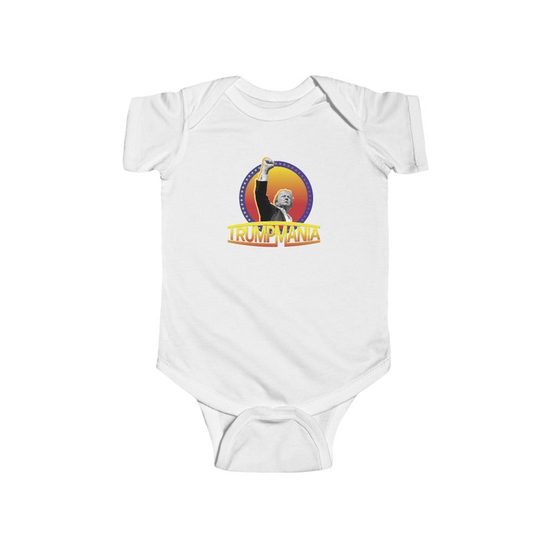 Donald Trump 2024 Election Merch, Trumpmania Onesie, Pro-trump Baby ...