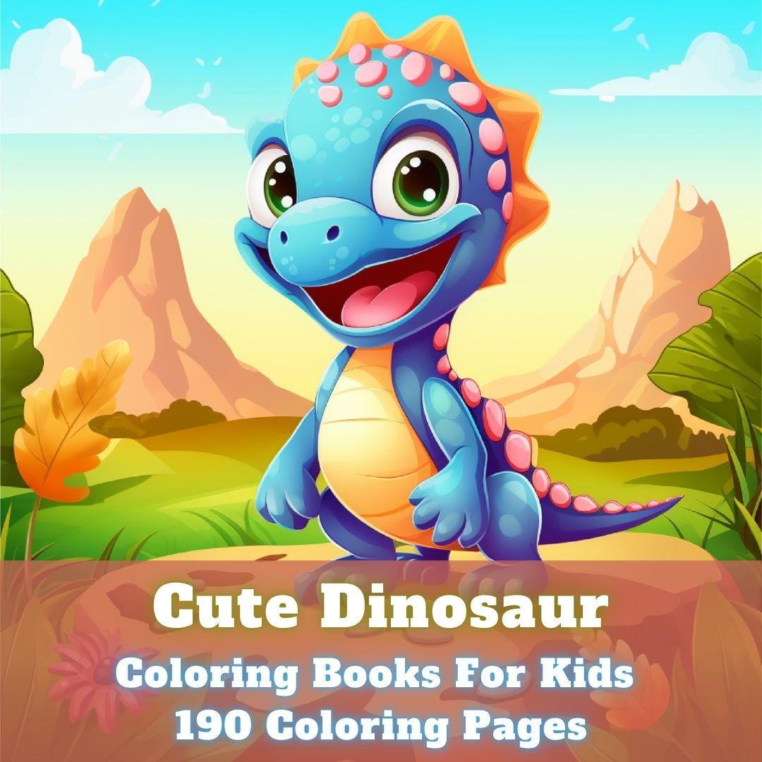 190 Cute Dinosaur Coloring Book, Cute Dinosaur Coloring Pages, Cute ...