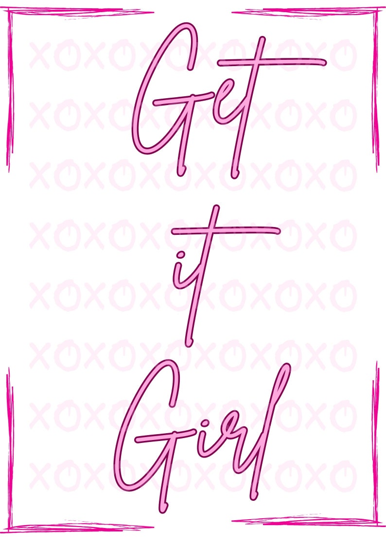 Preppy Inspirational Tween Room Poster - Etsy