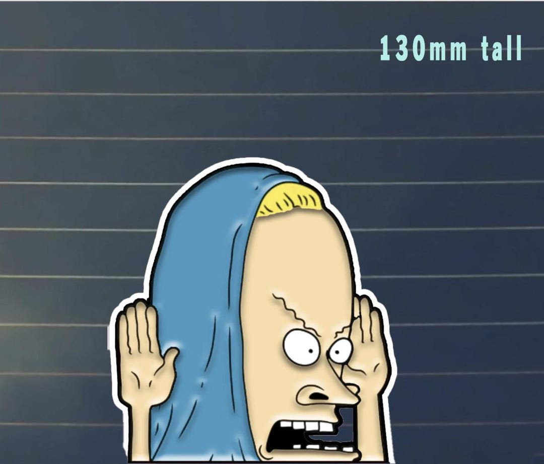 Beavis Cornholio Bumper Sticker Pokemon Peeking Laminated Funny - Etsy