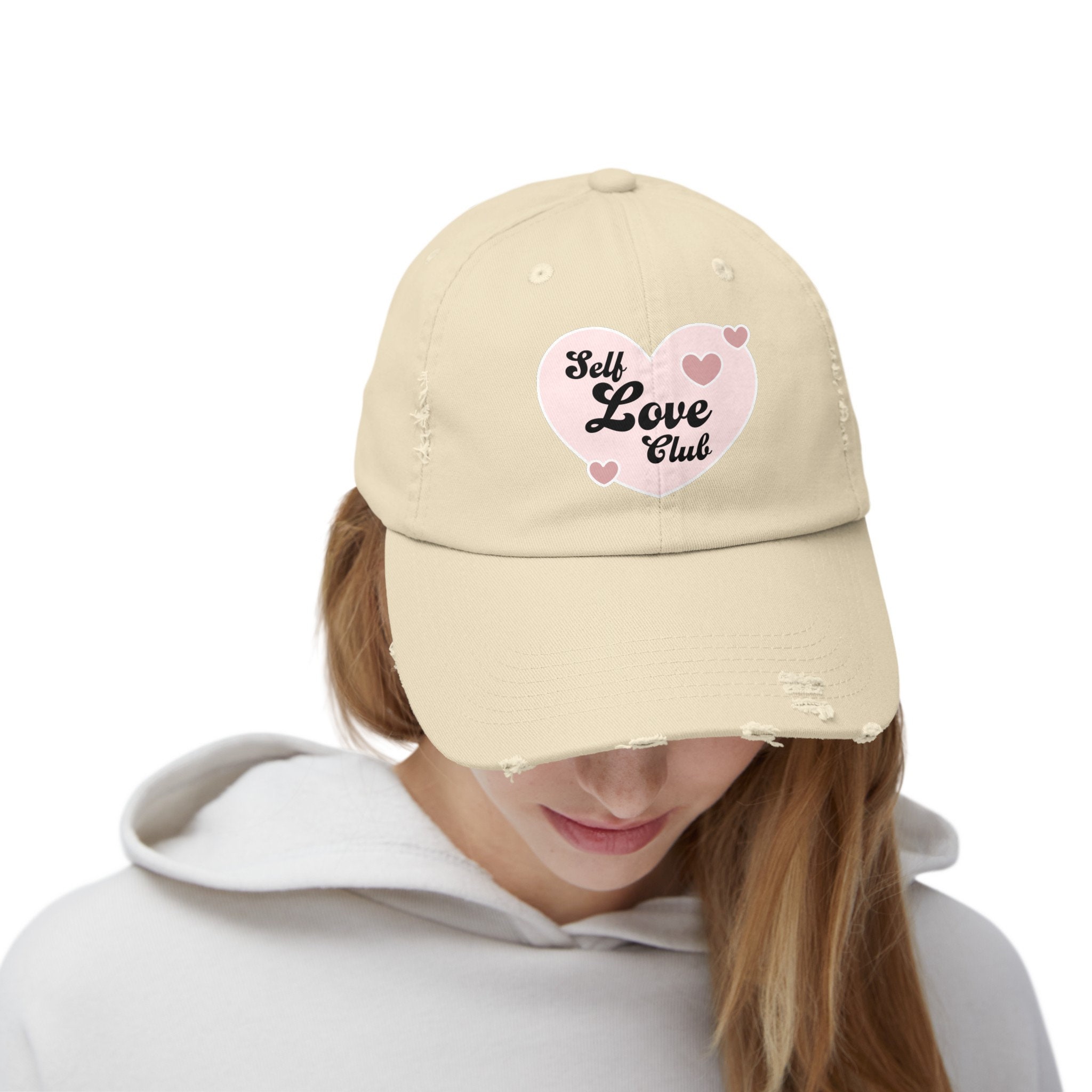 Self Love Distressed Cap - Etsy