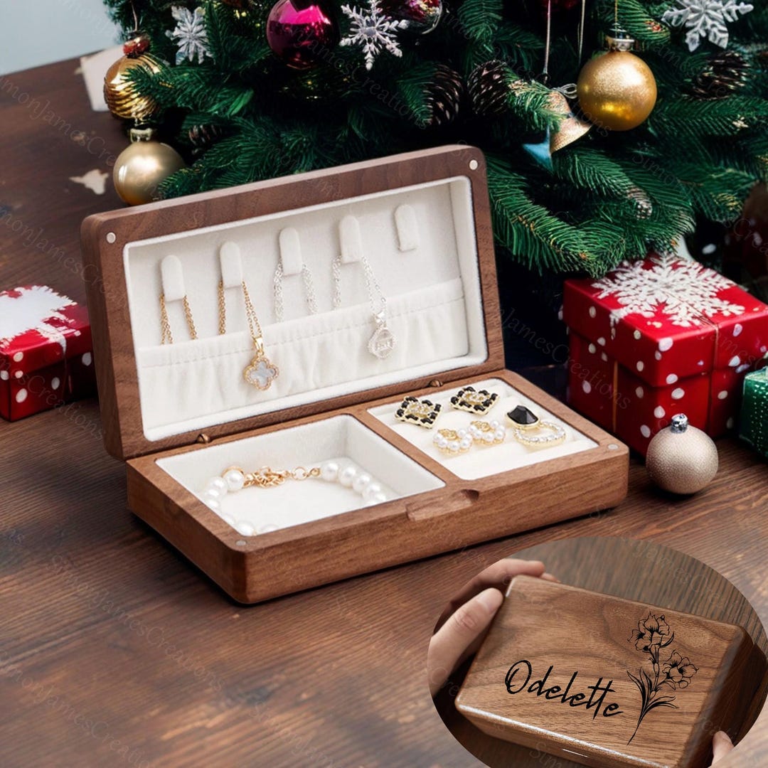 Personalized Wooden Jewelry Boxes, Custom Engraved Jewelry Boxes With ...