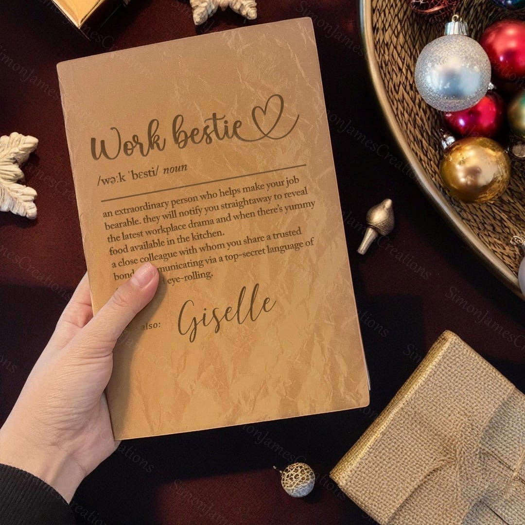 Customized Work Bestie Diary, Funny Work Bestie Gift, Work Bestie Diary ...