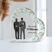 Custom Gay Wedding Cake Topper, LGBTQ Wedding Cake Topper Acrylic Block ...